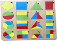 Shape decomposition cognition board ⋆ BrainySparks