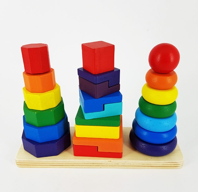 3 Column Shape fitting Tower ⋆ BrainySparks