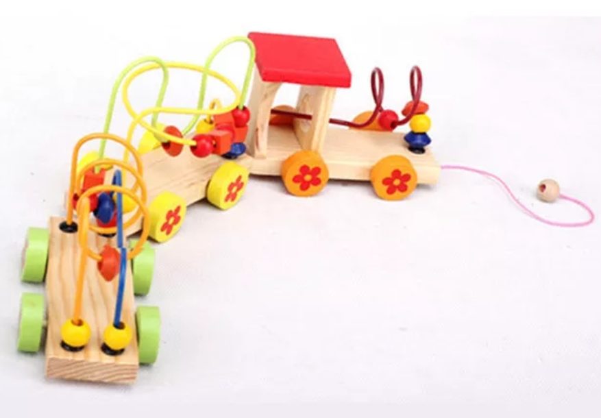 3 Train Beads maze ⋆ BrainySparks