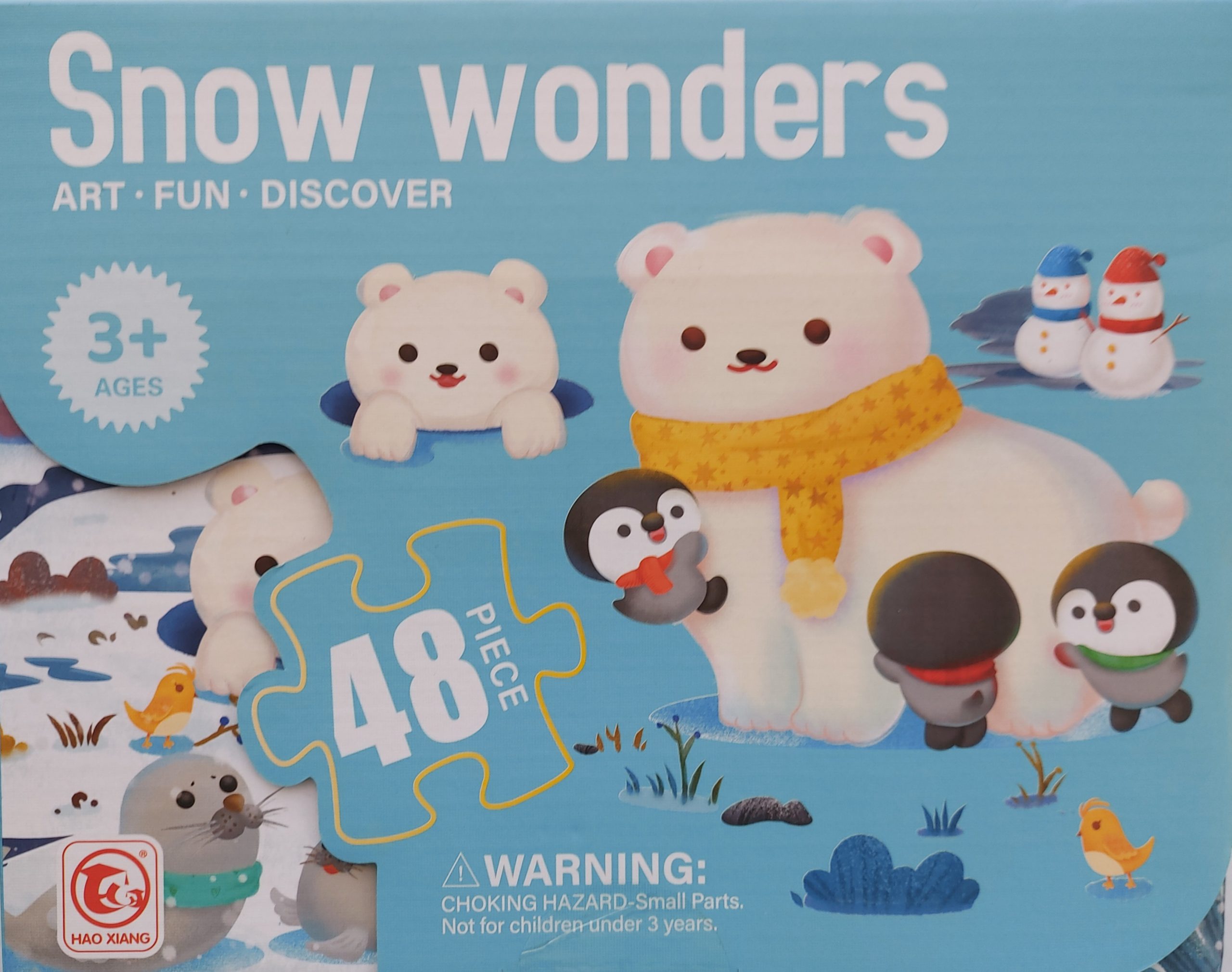 48PCS-Snow Wonders Puzzle ⋆ BrainySparks