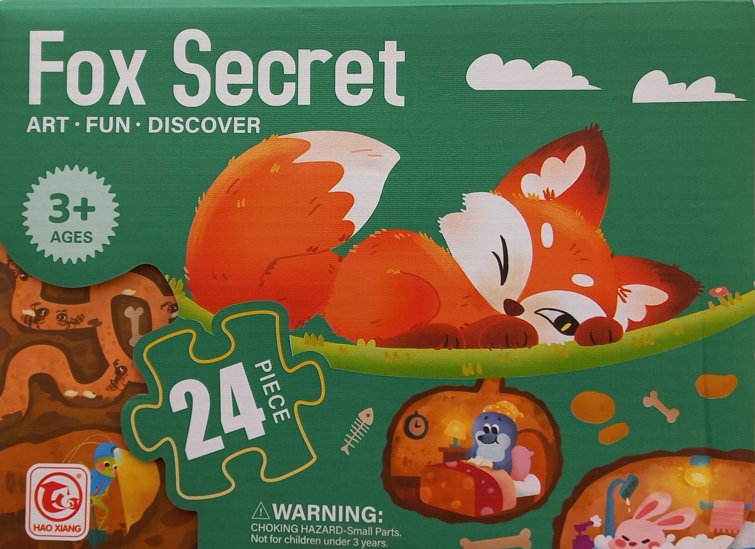 24PCS-Fox Secret Puzzle ⋆ BrainySparks